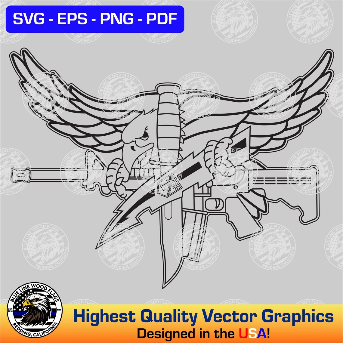 Police Special Weapons and Tactics SWAT Operator Insignia SVG Vector ...