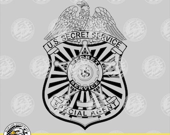 United States Secret Service Badge Svg File Svg File, Cnc Laser Cutting ...