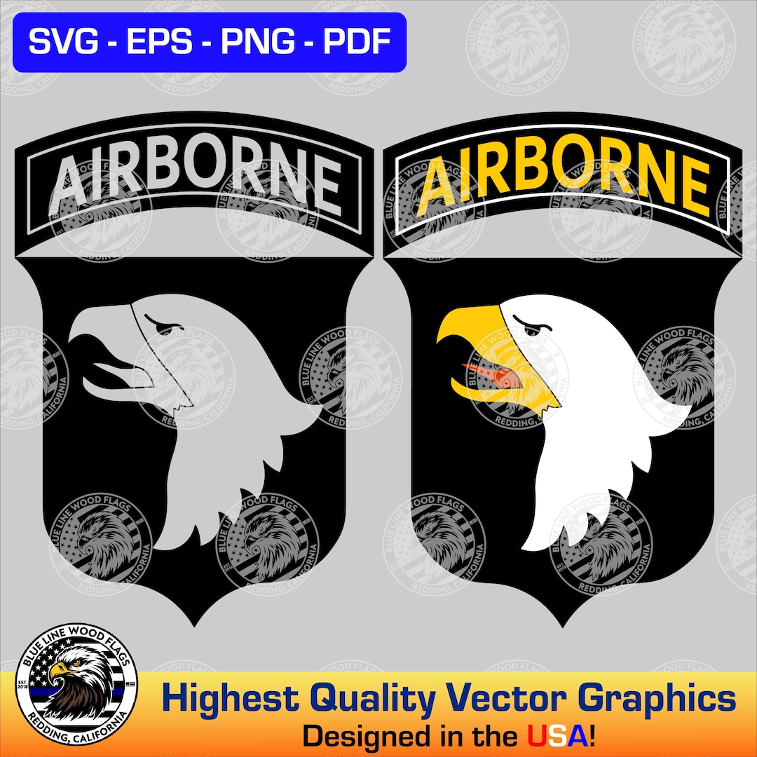 101st Airborne Division Insignia Logo SVG Vector File - Etsy