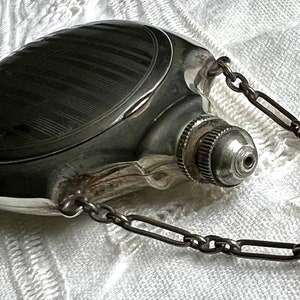 Rare Antique Edwardian PERFUME FLASK / Powder COMPACT Combo Finger Ring ...