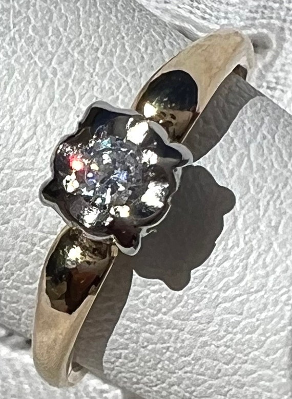 Vintage 1930s Art Deco 14K Gold JABEL Engagement Ring - Gem Vintage 1930s Art Deco 14K Gold JABEL Engagement Ring - Gem