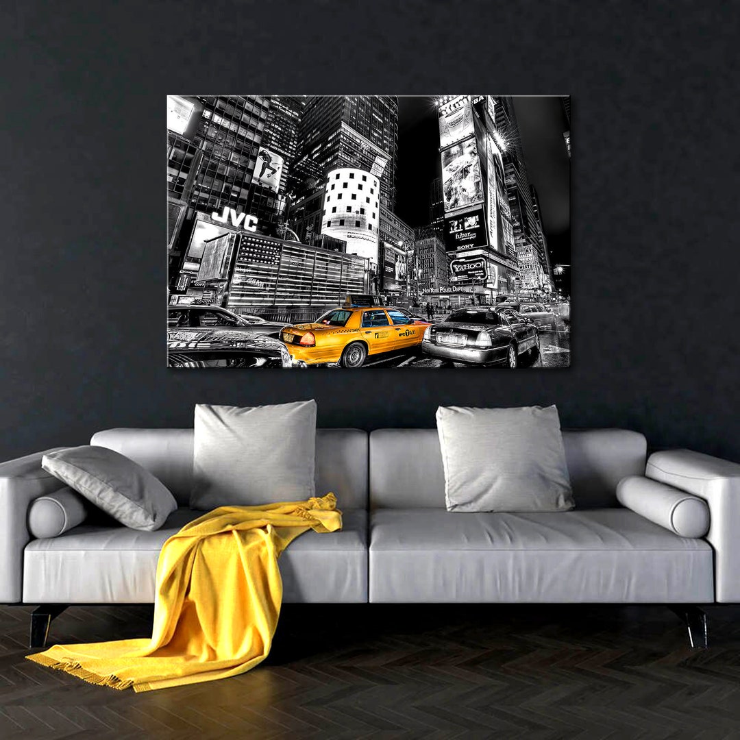 Yellow Taxi Cars, New York Taxi, New York Poster, Taxi Print, Yellow ...