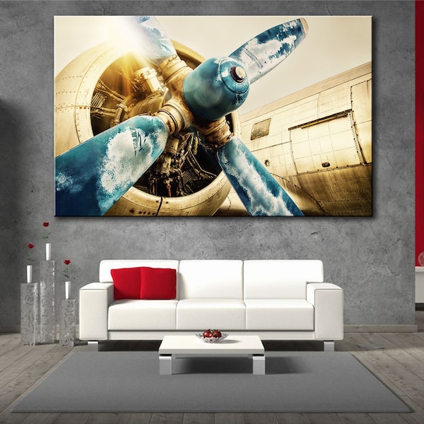 Propeller Plane Poster - Etsy