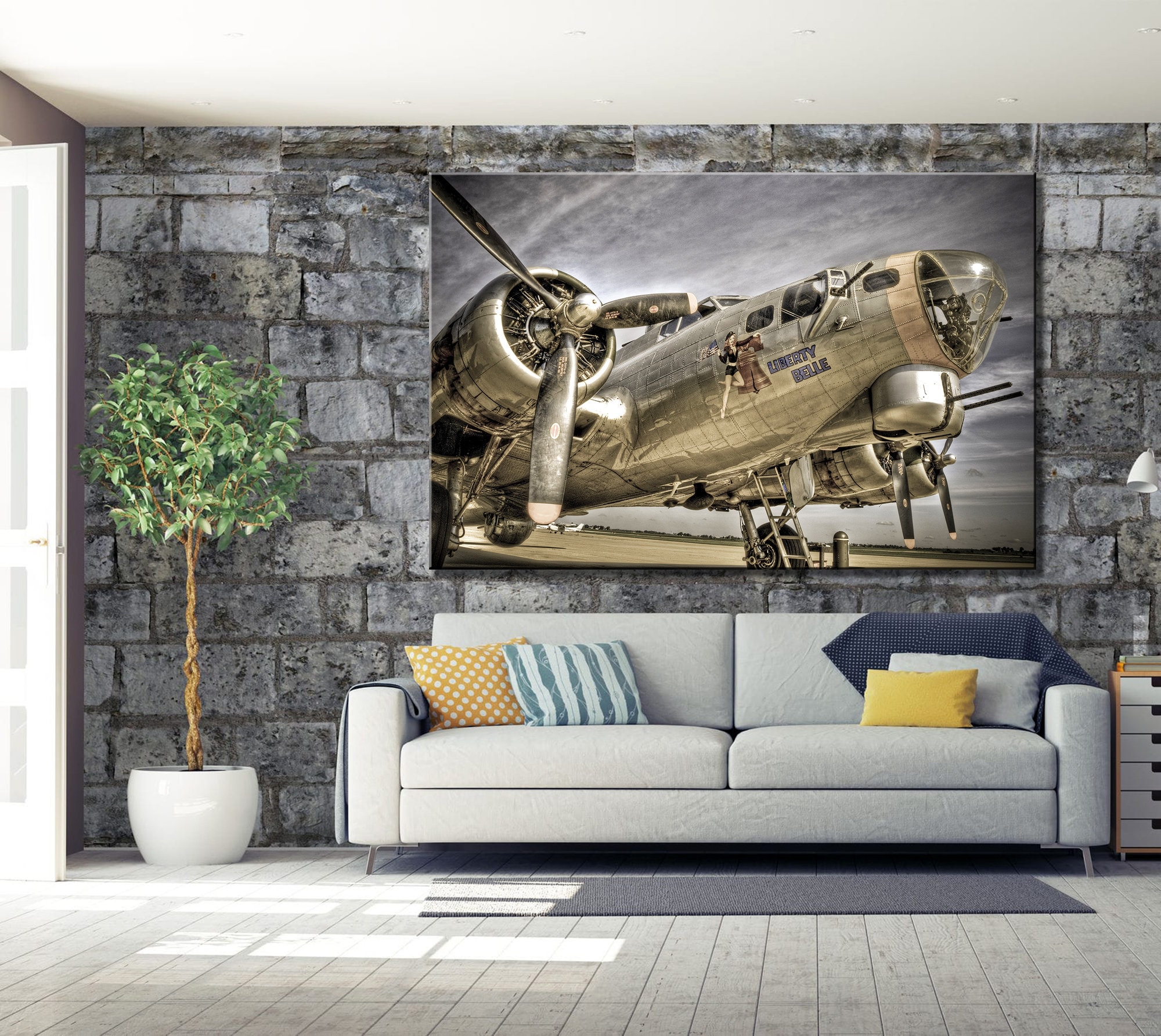 Aircraft Wall Art Airplane Wall Art Vintage Plane Aviationwall Art ...