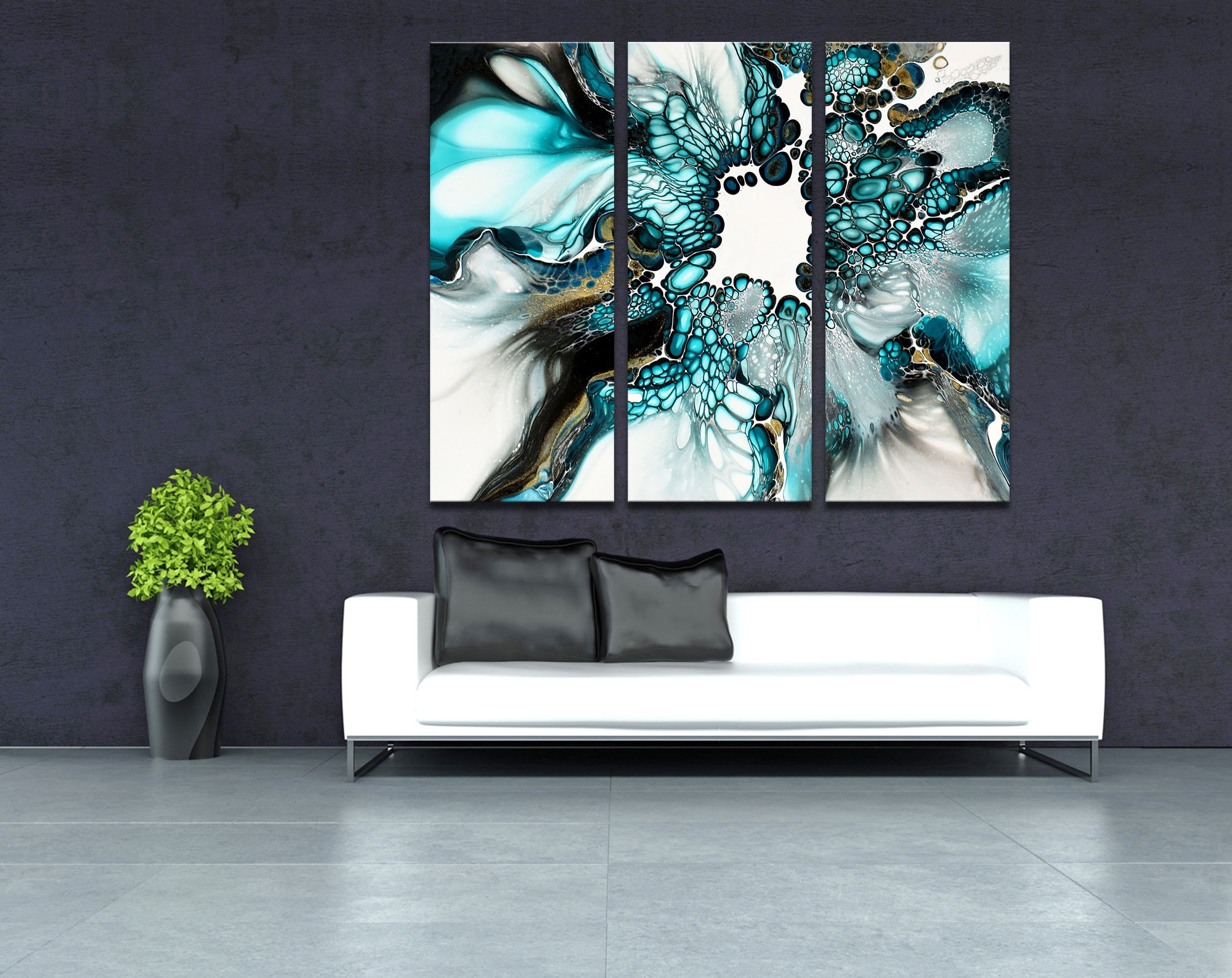 Marmor-Wand-Kunst, Blume Marmor, große MarmorKunst, große abstrakte ...