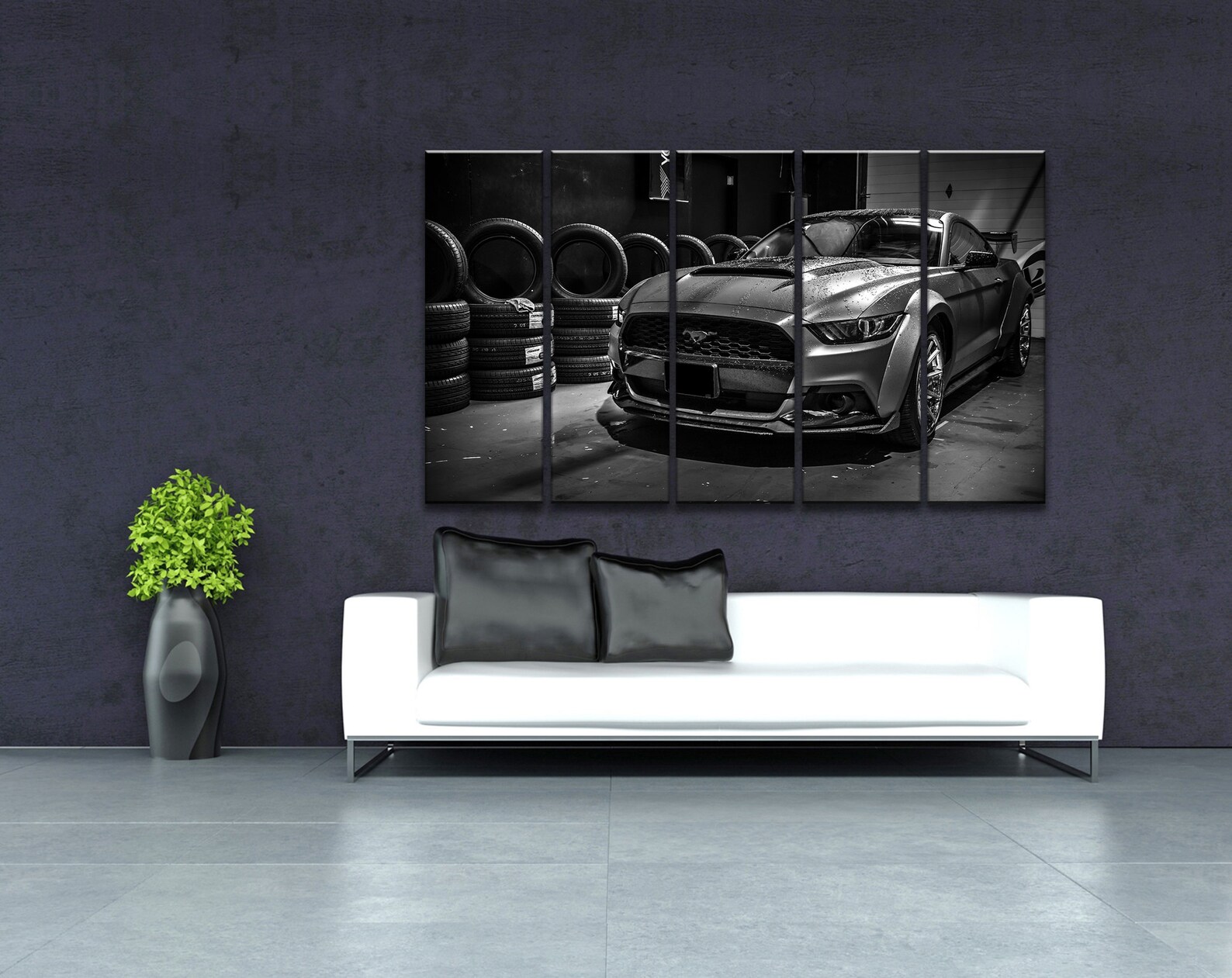 Car Wall Art Decor Ford Print Poster Sport Car Picture, Ford Mustang ...