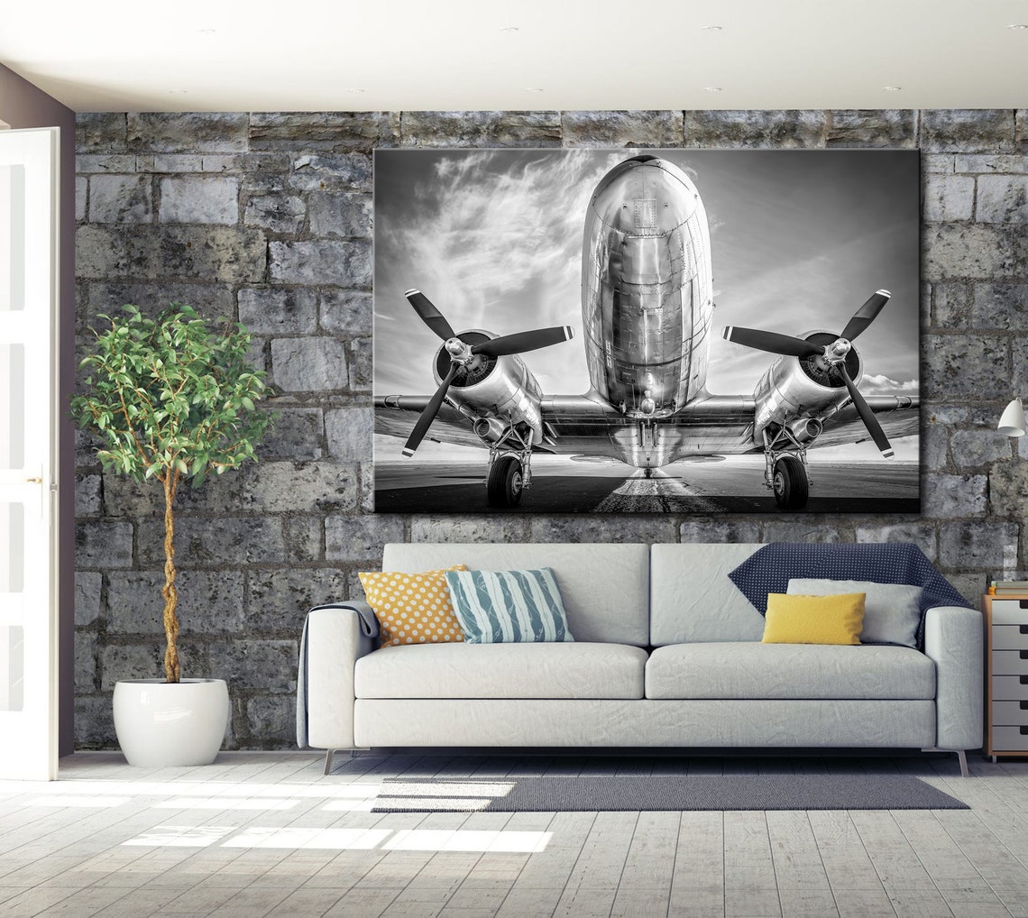Modern Airplane, Aircraft Wall Art Décor, Airplane Poster ,airplane ...