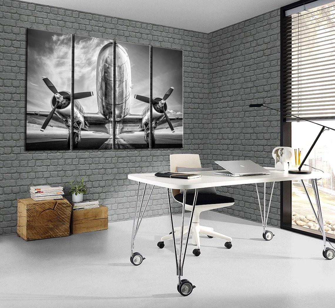 Modern Airplane, Aircraft Wall Art Décor, Airplane Poster ,airplane ...