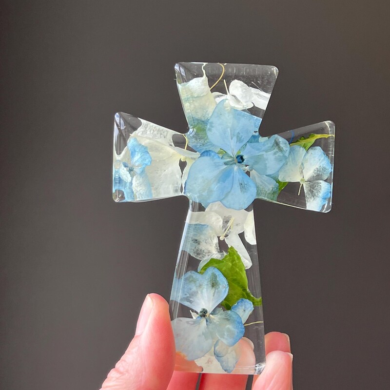 Resin Cross Necklace - Etsy