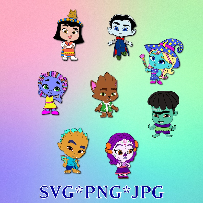 Super Monsters SVG Bundle - Etsy