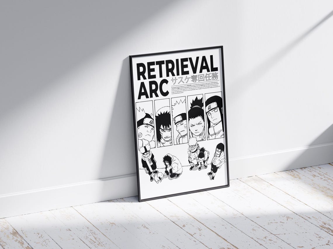 Naruto Retrieval Arc Manga Poster, Anime Poster Wall Decor Print - Etsy