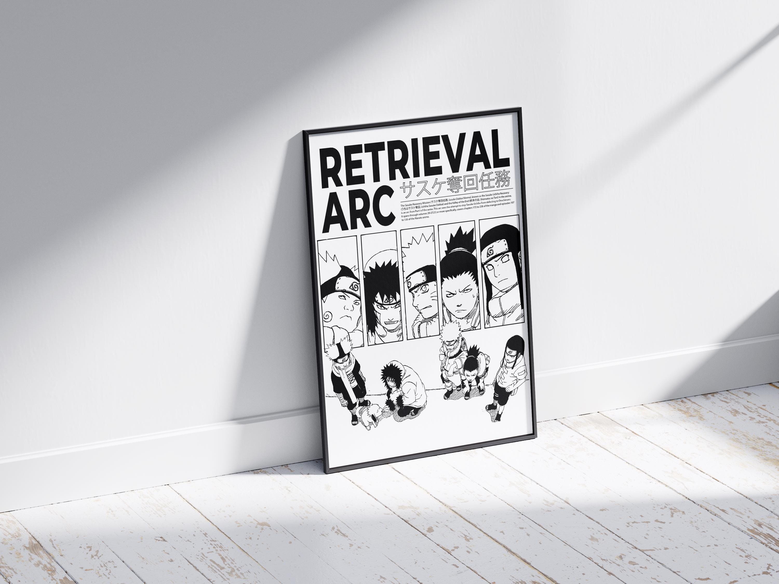 Naruto Retrieval Arc Manga Poster, Anime Poster Wall Decor Print - Etsy