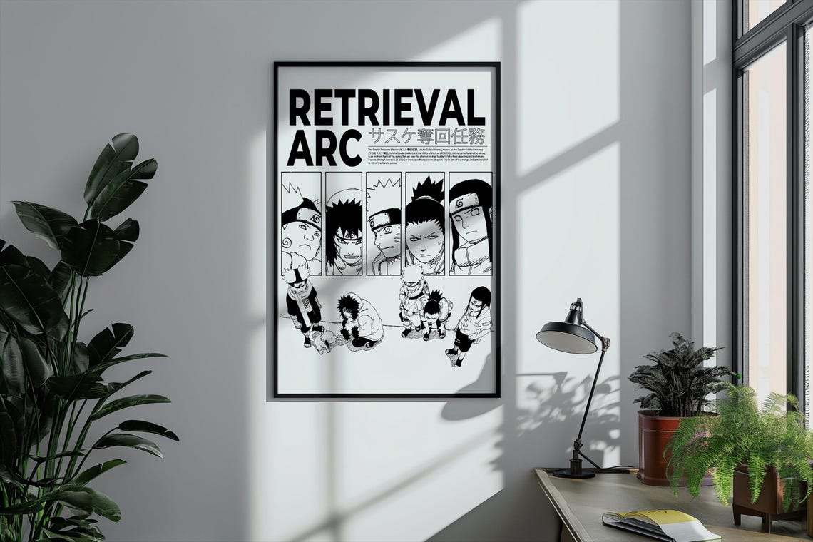 Naruto Retrieval Arc Manga Poster, Anime Poster Wall Decor Print - Etsy