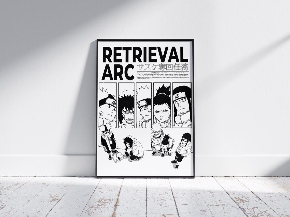 Naruto Retrieval Arc Manga Poster, Anime Poster Wall Decor Print - Etsy