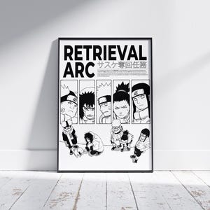 Naruto Retrieval Arc Manga Poster, Anime Poster Wall Decor Print - Etsy