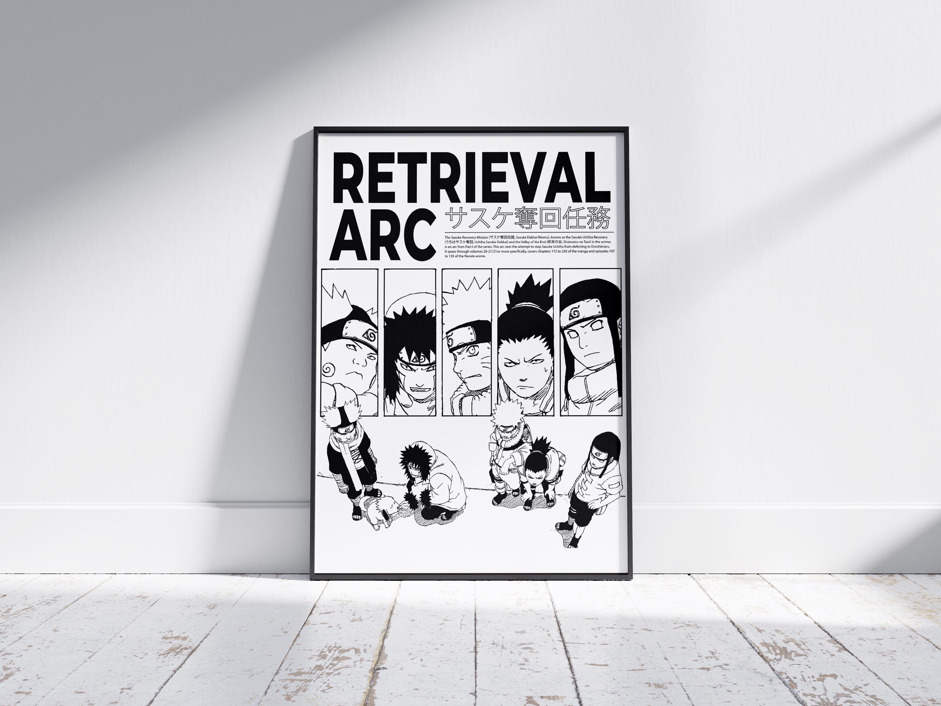 Naruto Retrieval Arc Manga Poster, Anime Poster Wall Decor Print - Etsy