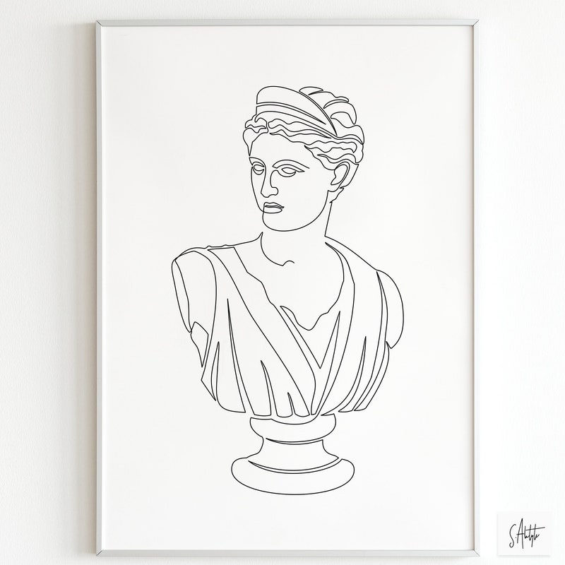 Greek Line Drawing - Etsy