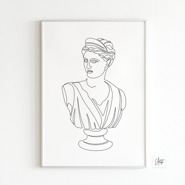 Bust Line Art - Etsy