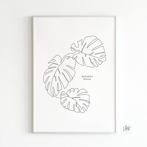Monstera Leaf - Etsy