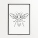 Bee One Line Art, Bumble Bee Line Drawing, Bee Motive Art, Abstract ...