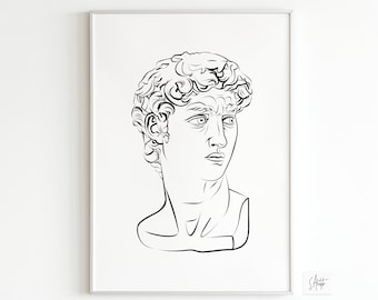 David Michelangelo Poster - Etsy