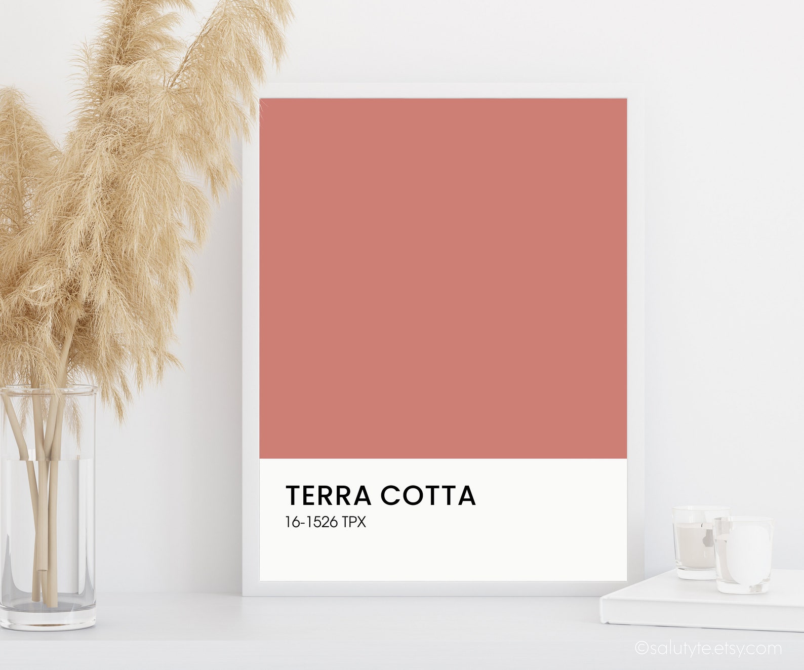 Terra Cotta Color Print Pantone Color Poster Pantone Card | Etsy Canada