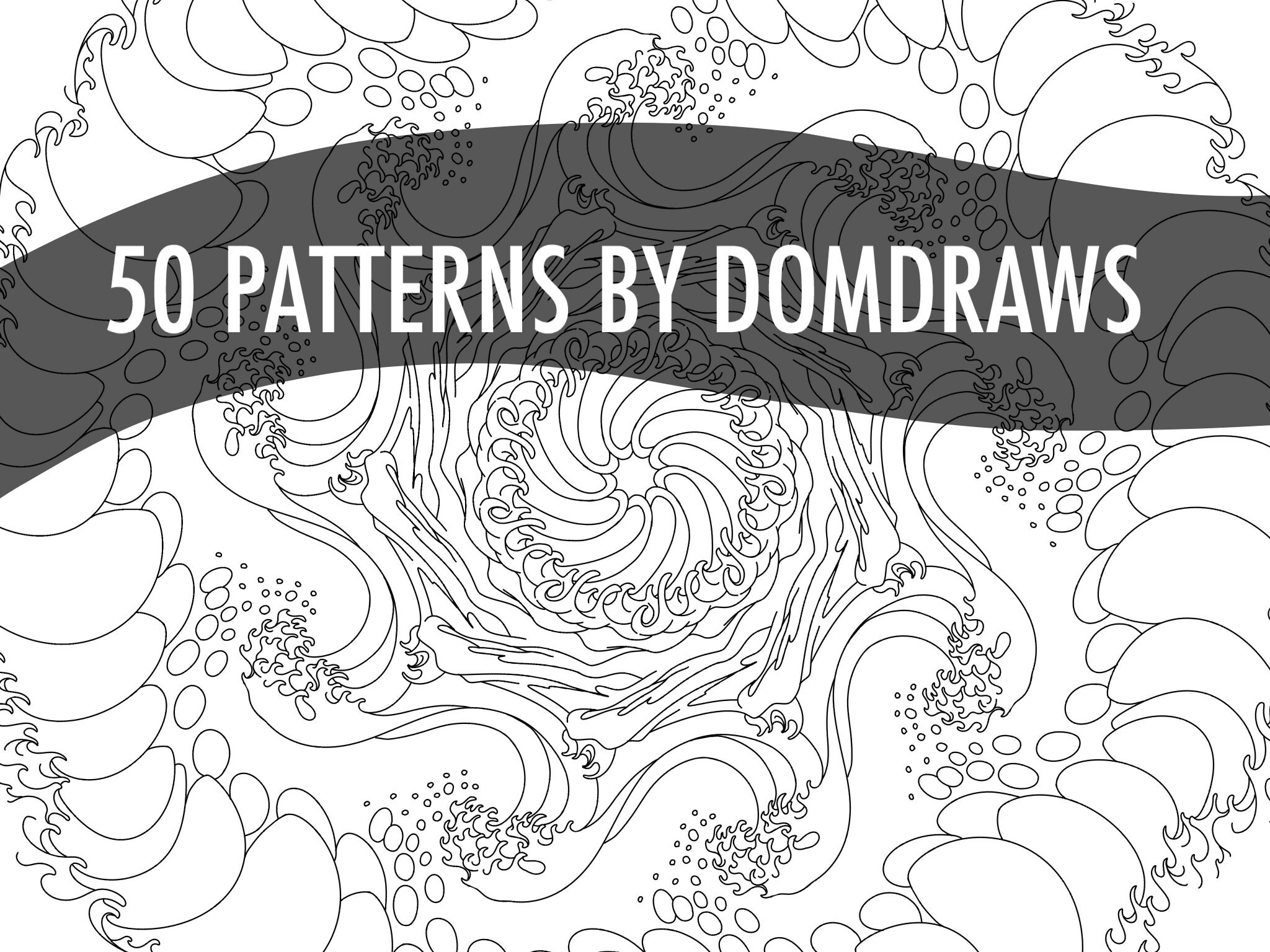 50 PAGES Adult Coloring Pages Original Intricate Patterns, Mandala ...