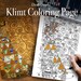 Gustav Klimt Coloring Detail Hand-drawn Printable Page | Expectation ...