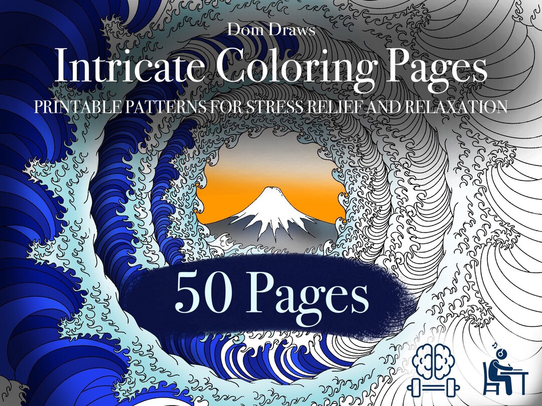 50 PAGES Adult Coloring Pages | Original Intricate Patterns, Mandala ...