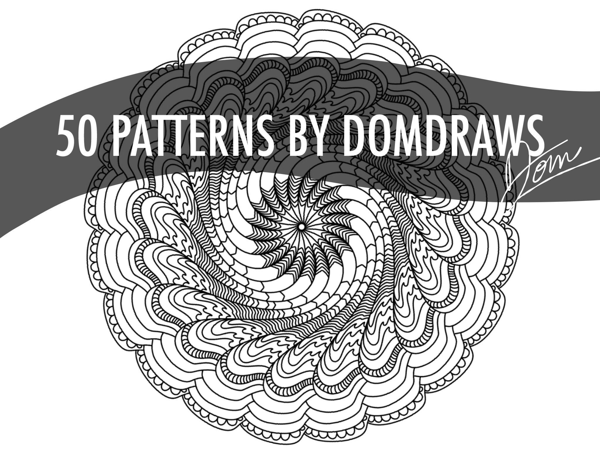 50 PAGES Adult Coloring Pages | Original Intricate Mandala and Patterns ...