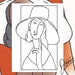 Modigliani Women Coloring 2 Hand-drawn Printable Page | Amedeo ...