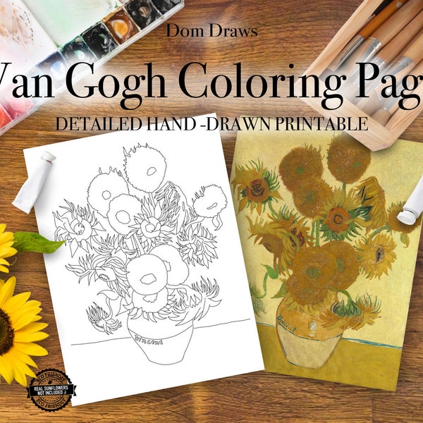 Van Gogh Sunflowers - Etsy