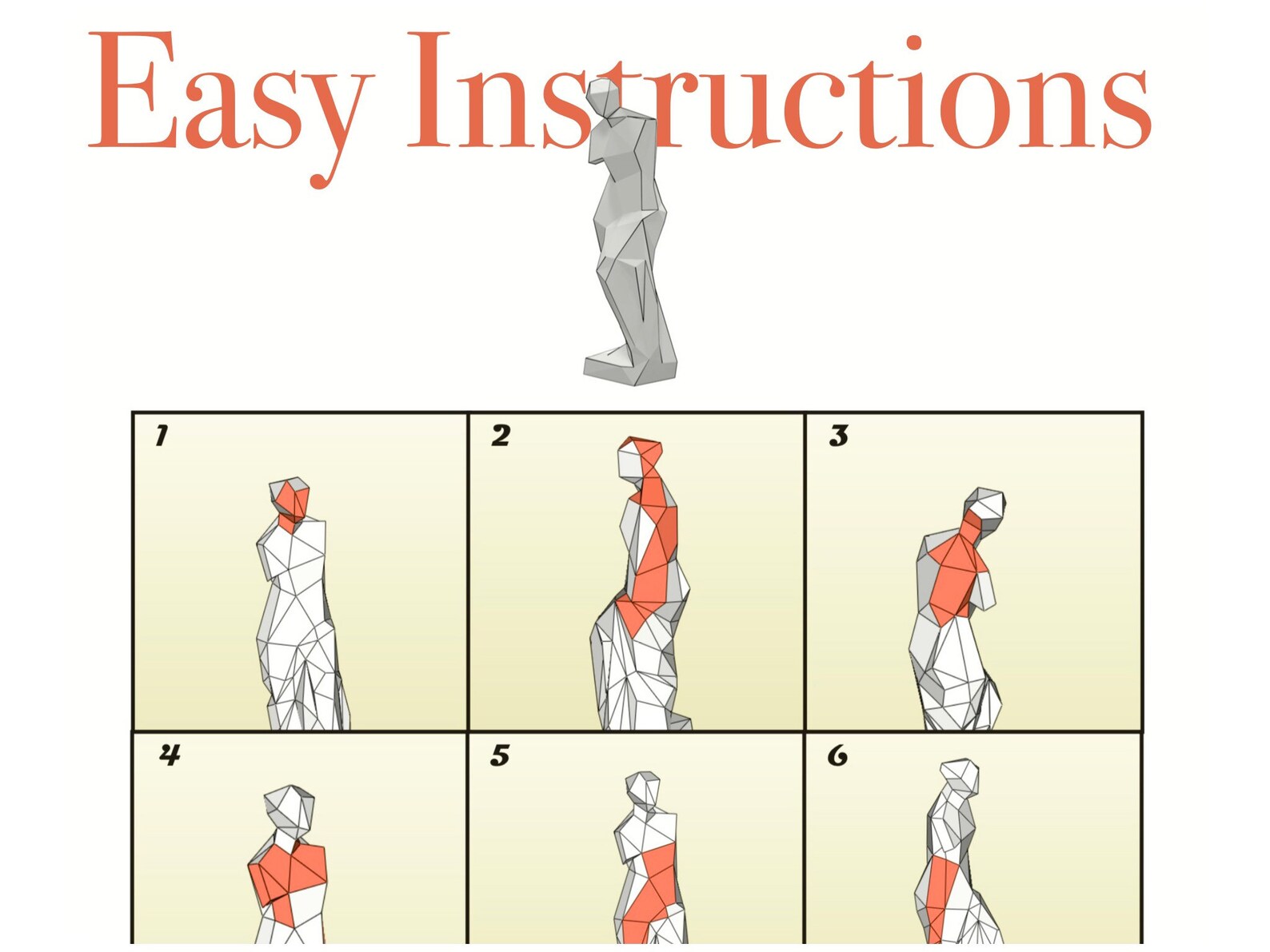 Venus De Milo DIY Low Poly Papercraft Project Paper Art - Etsy