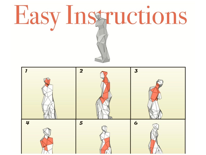 Venus De Milo DIY Low Poly Papercraft Project Paper Art - Etsy