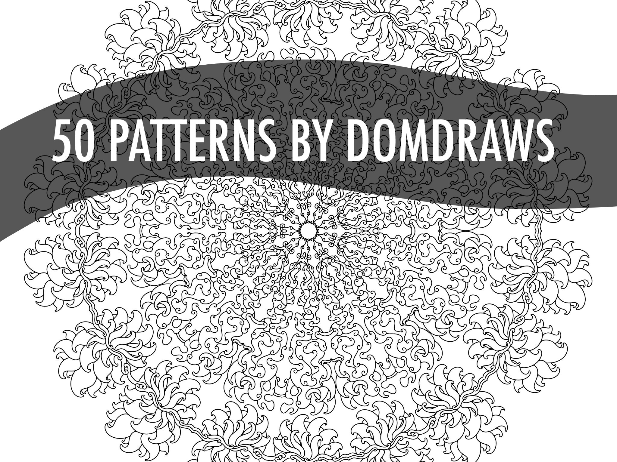 50 PAGES Adult Coloring Pages | Original Intricate Patterns, Mandala ...