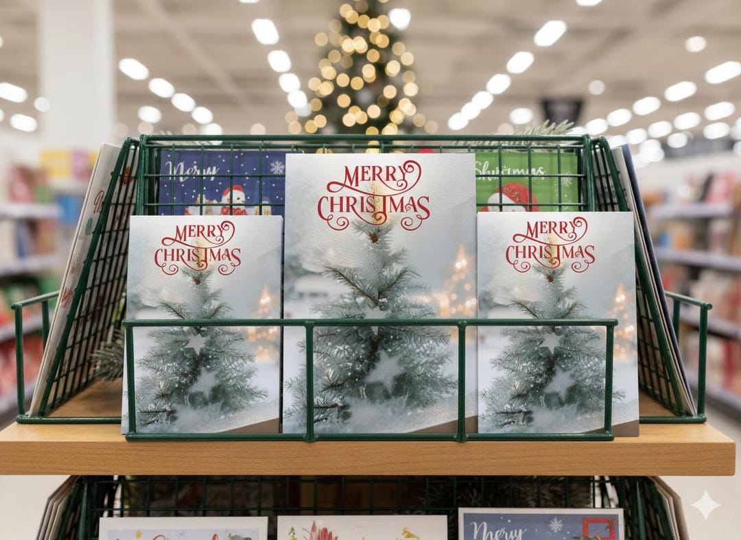 Printable Christmas Card 5x7 | Holiday Greeting Card | Instant Download ...
