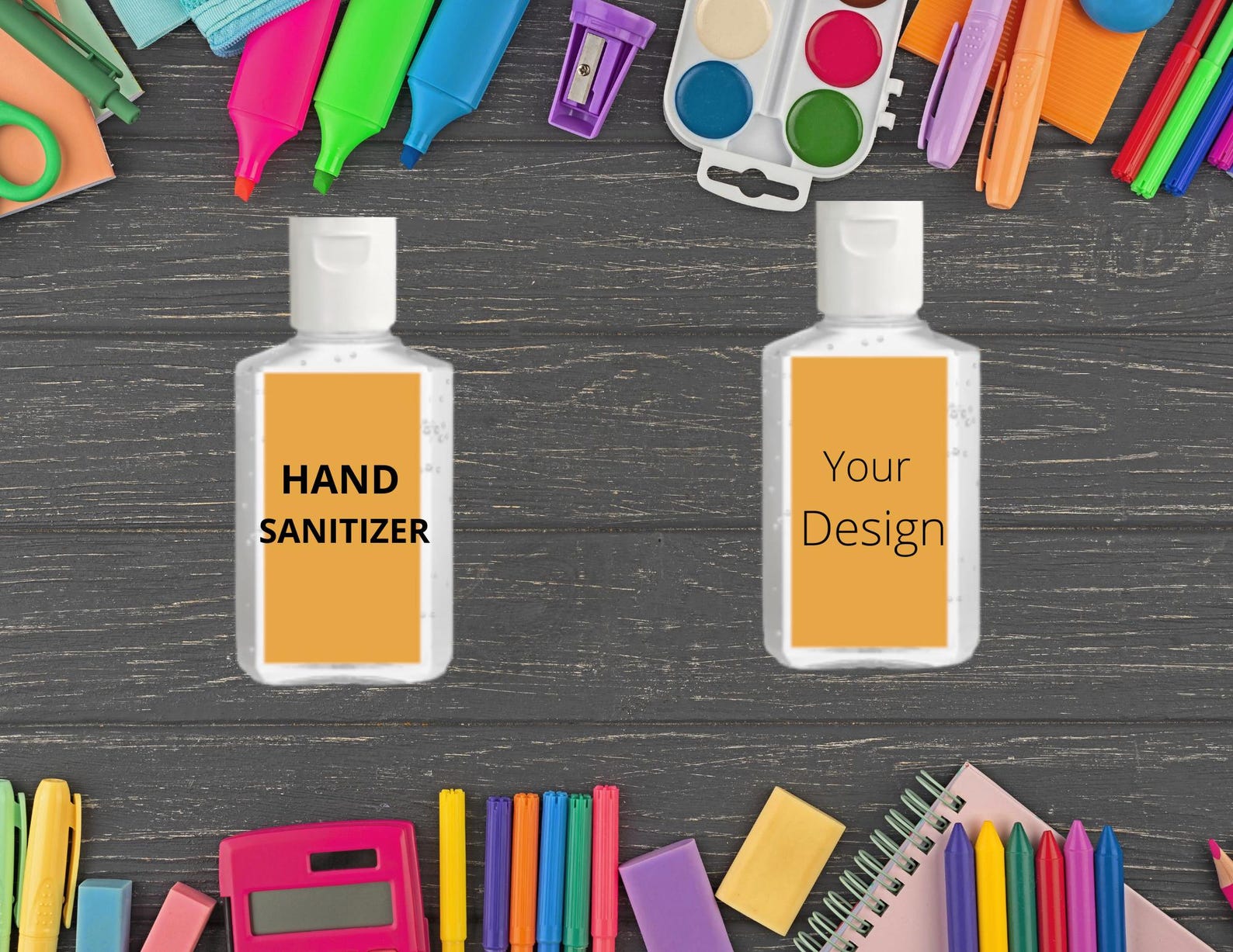 Editable School Supply Label Bundle Canva | Composition Notebook Cover ...