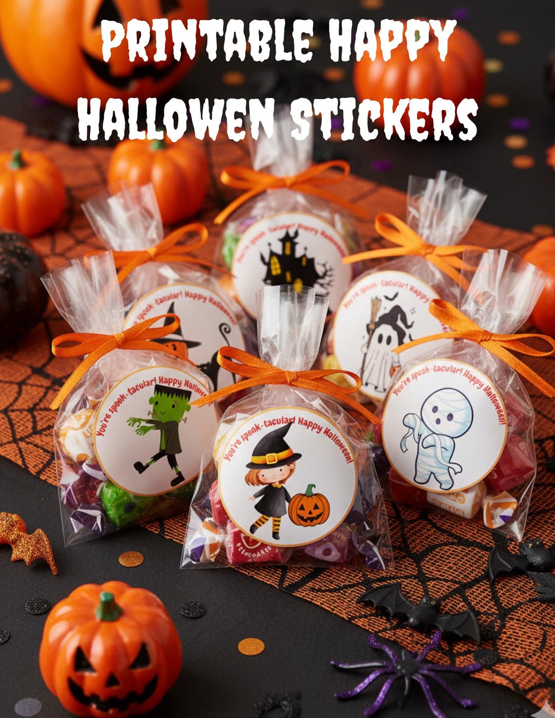 Halloween Spook-tacular Gift Tags | Happy Halloween Stickers| Printable ...