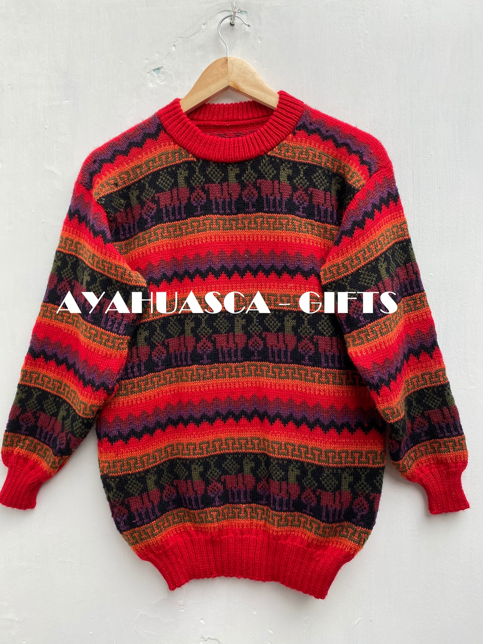 Alpaca Sweater Peruvian Sweater Unisex Sweater Peruvian | Etsy