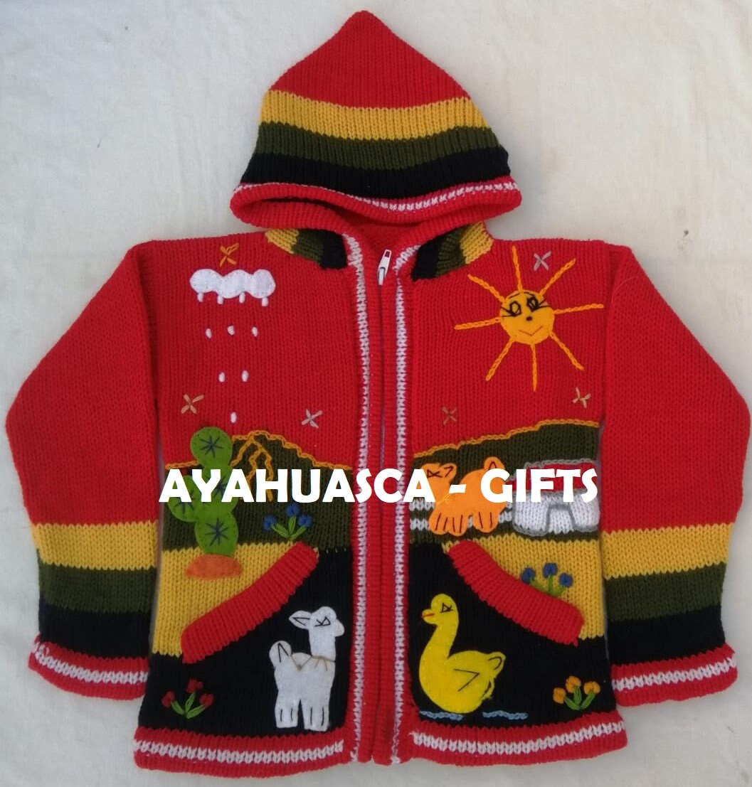 Children's Cardigan Kids Hooded Sweater Knitted Jacket - Etsy