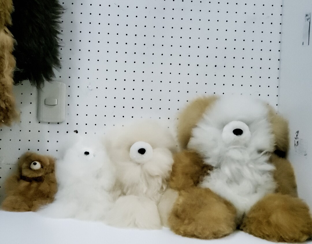 Best Baby Alpaca Fur Teddy Bear Plush 6inches or 12inches Very Soft and ...