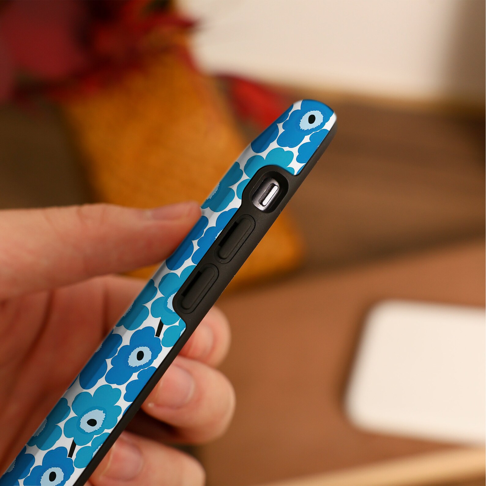 Blue Flower Clusters iPhone Case for iPhone 16e 16 15 14 12 13 Pro Max ...
