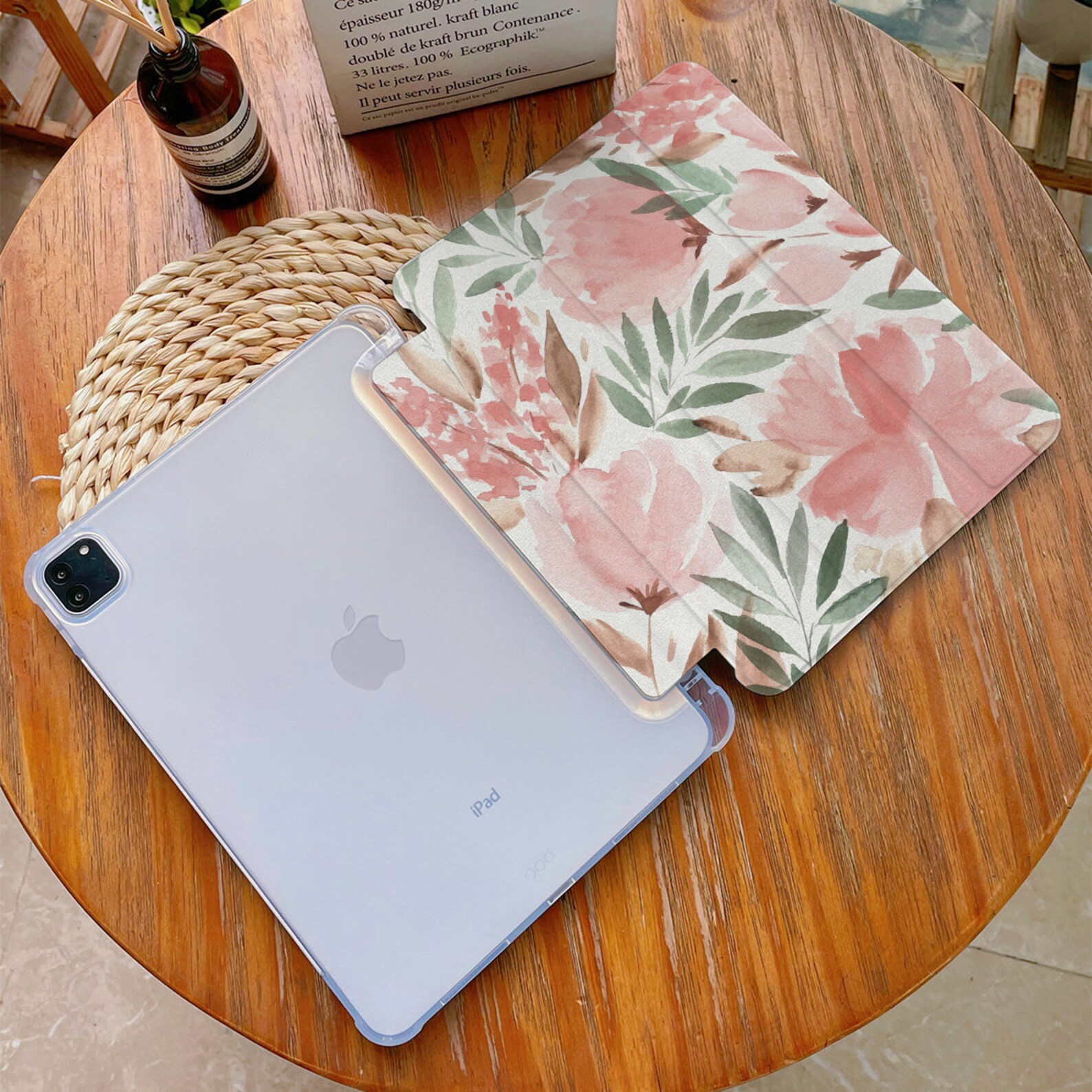 Retro Floral Aesthetic Ipad Case Ipad Air 4/5 Case With Pencil - Etsy UK