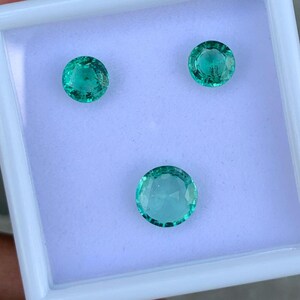 Natural Emerald Layout Gemstone Use for Jewelry Making, Faceted Emerald ...
