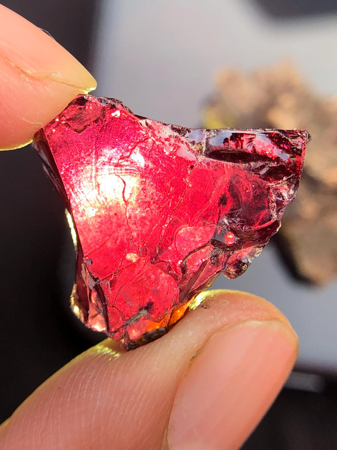 22.50 Carats Red Garnet Rough, Natural Garnet, Garnet Raw, Garnet Crystal, Use for Jewlery ...