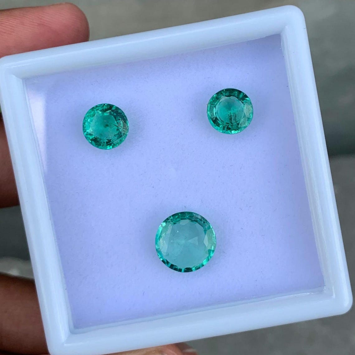 Natural Emerald Layout Gemstone Use for Jewelry Making, Faceted Emerald ...