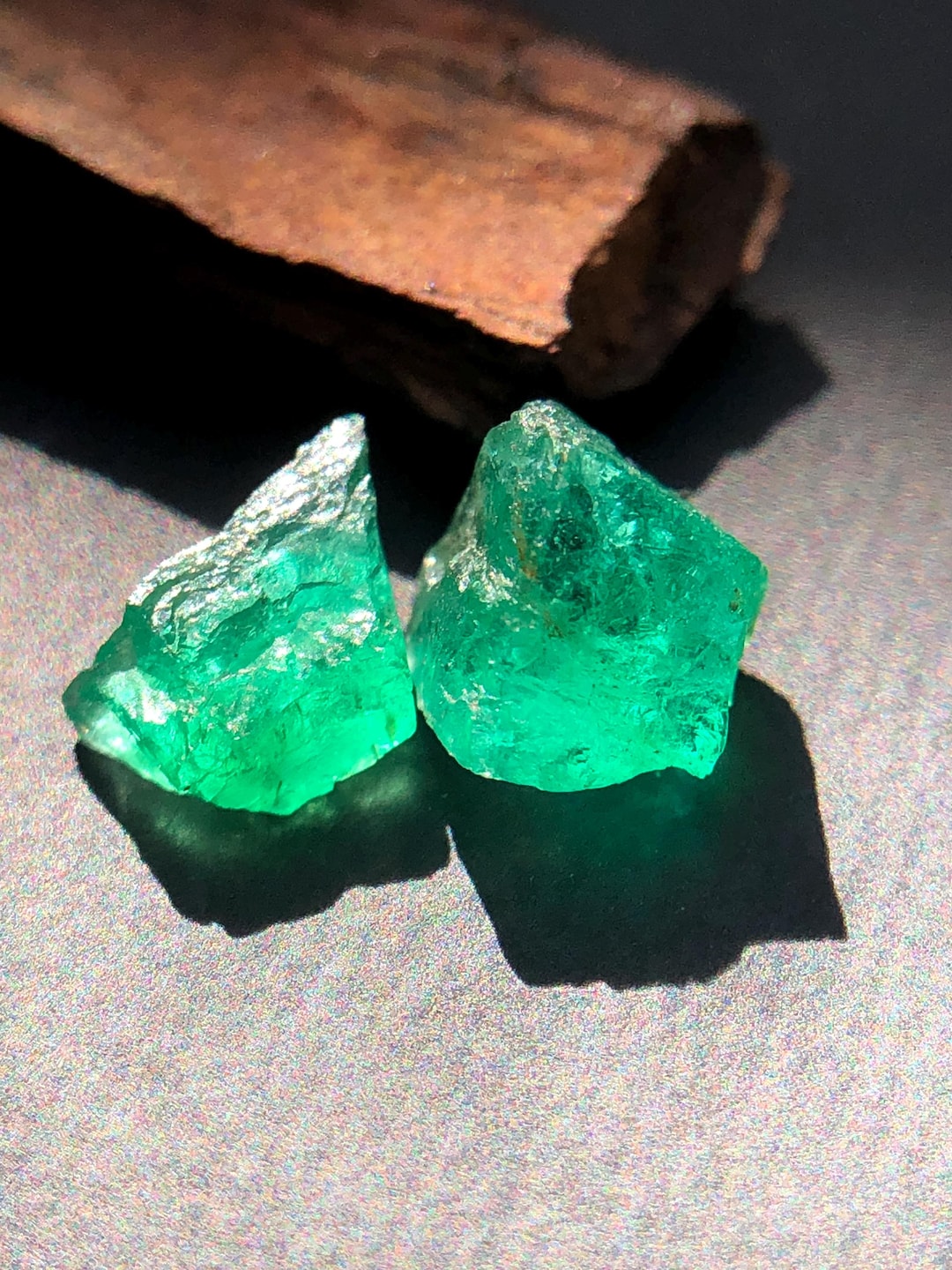 Buy Natural Green Specimen Emerald Rough | 2 Pieces Emerald Raw Crystal ...