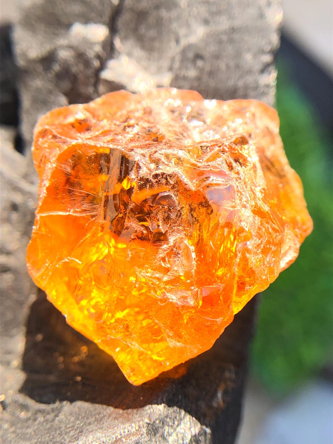 80 Carats Huge Size Natural Citrine Rough, Orange Yellow Color Citrine ...