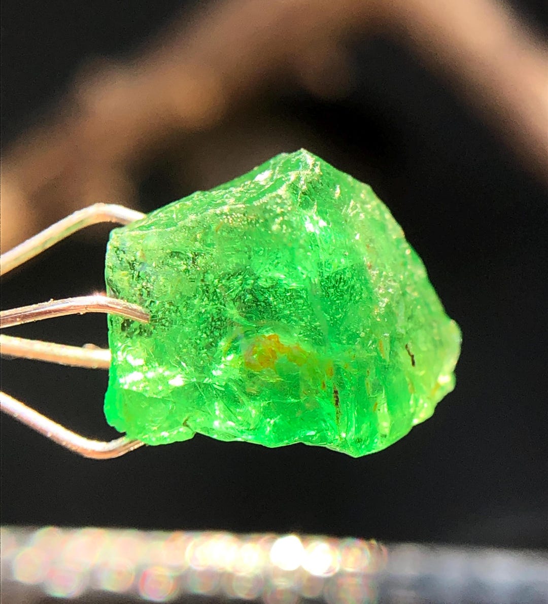 Natural Tsavorite Rough, Green Color Garnet Rough, 5.45 Carats ...