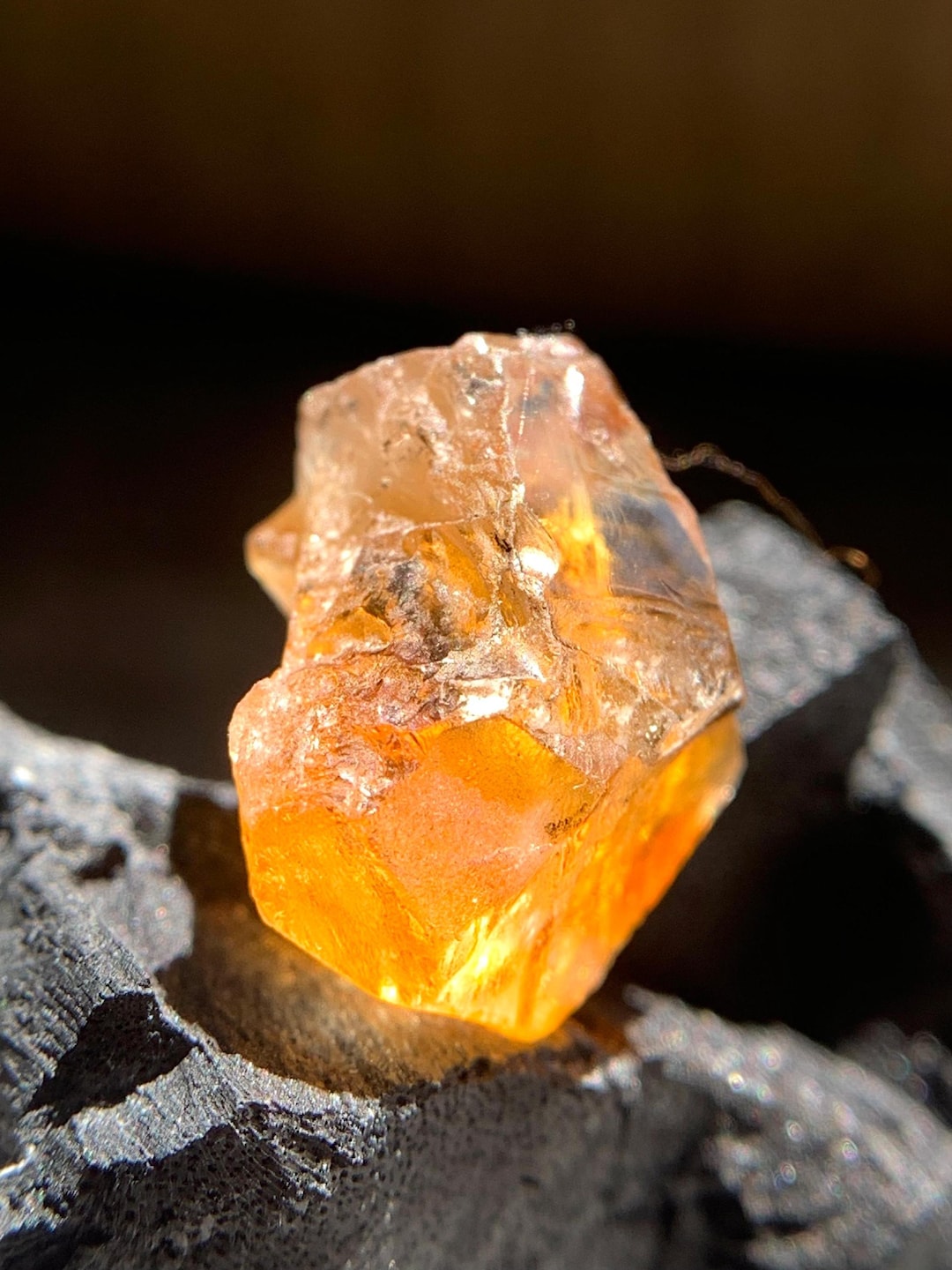 Bi-color Specimen Citrine Crystal, Natural Rough Healing Stone for ...